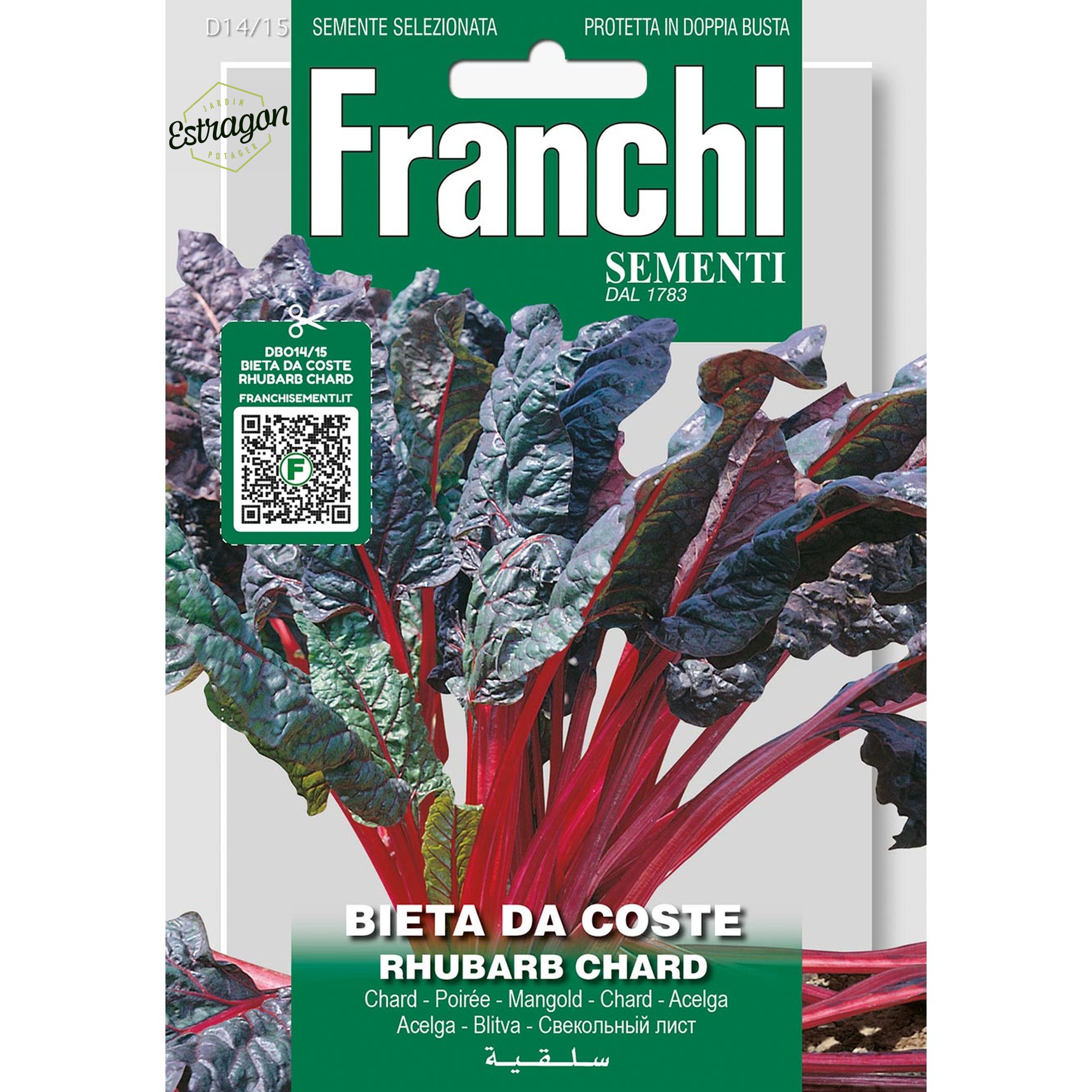 Graines - Poirée tige de rhubarbe - Bieta da coste rhubarb chard - 8 gr ...